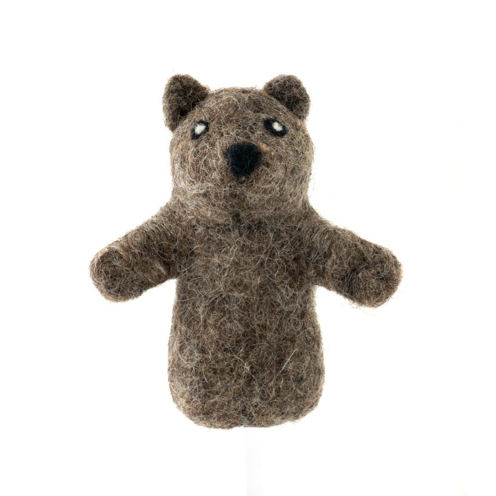 Finger Puppet-Felt Wombat | Vevoke